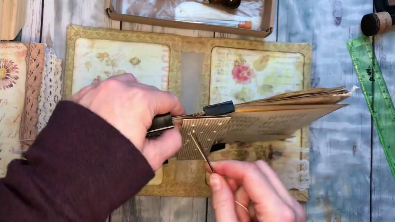 #4 Putting Signatures in a Junk Journal, Junk Journaling Tutorial, From Start to Finish, Pink ...