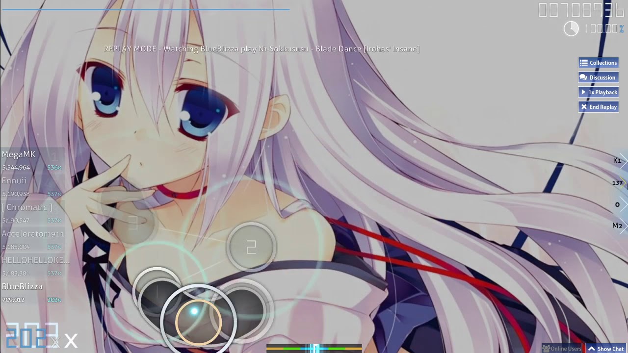 Blade Dance osu! 123PP 99.63% Irohas' Insane - YouTube