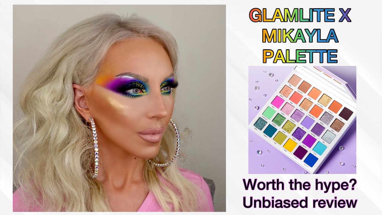 GLAMLITE X MIKAYLA PALETTE REVIEW, SWATCHES, TUTORIAL - YouTube