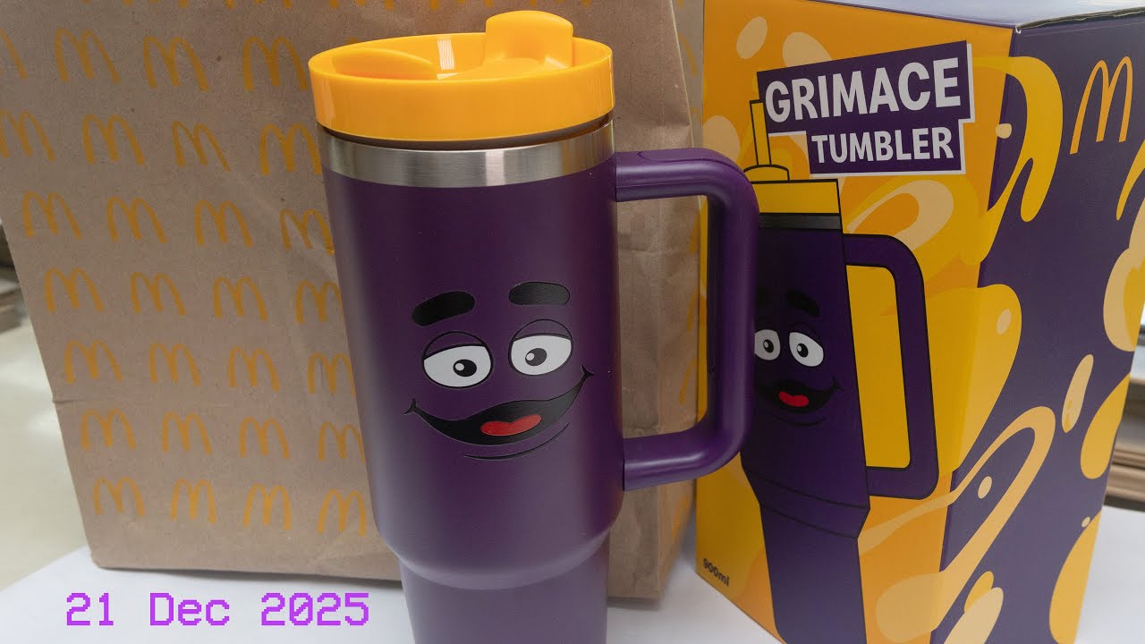 McDonald's Grimace Tumbler (2025) - YouTube