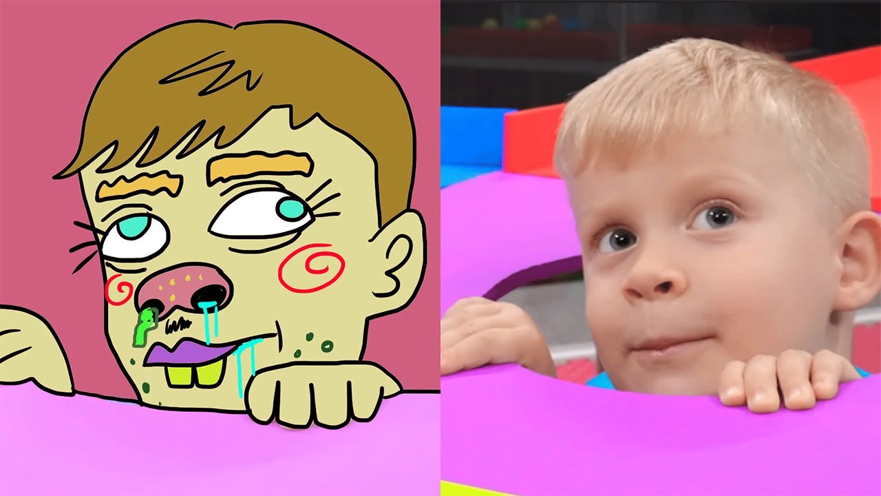 Oliver and Dad's Bouncing House Adventure - Sam drawing meme - YouTube