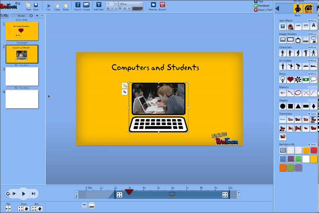 How to create a Powtoon presentation - YouTube