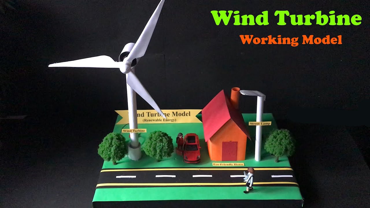 wind turbine working model - renewable energy working model - science ...