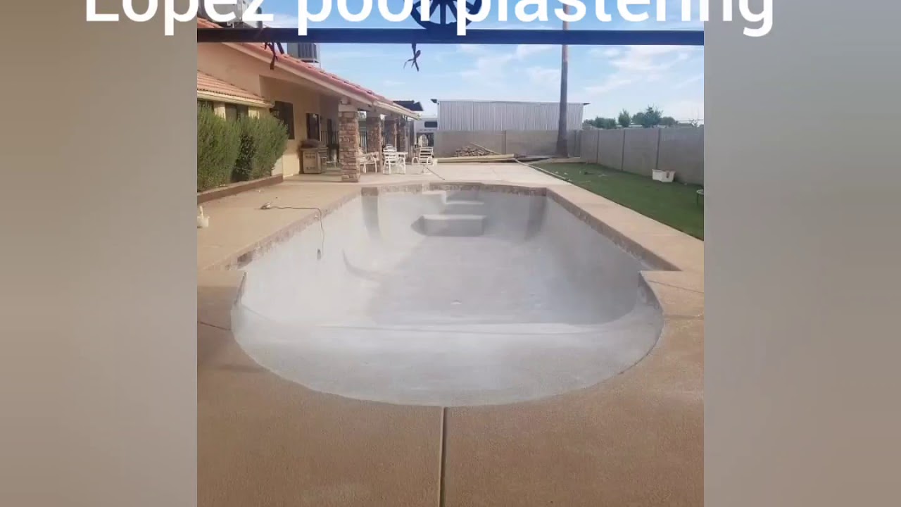 lopez pool plastering - YouTube