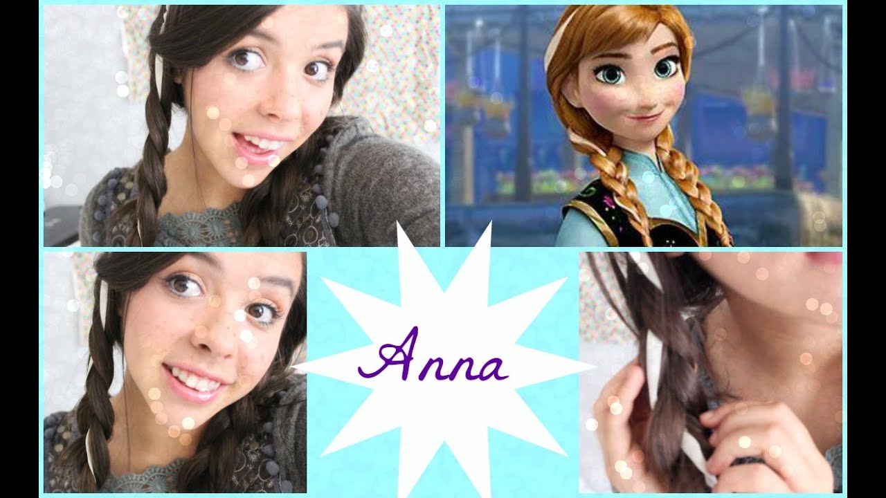 ANNA Disney "Frozen" Makeup & Hair Halloween Tutorial - YouTube