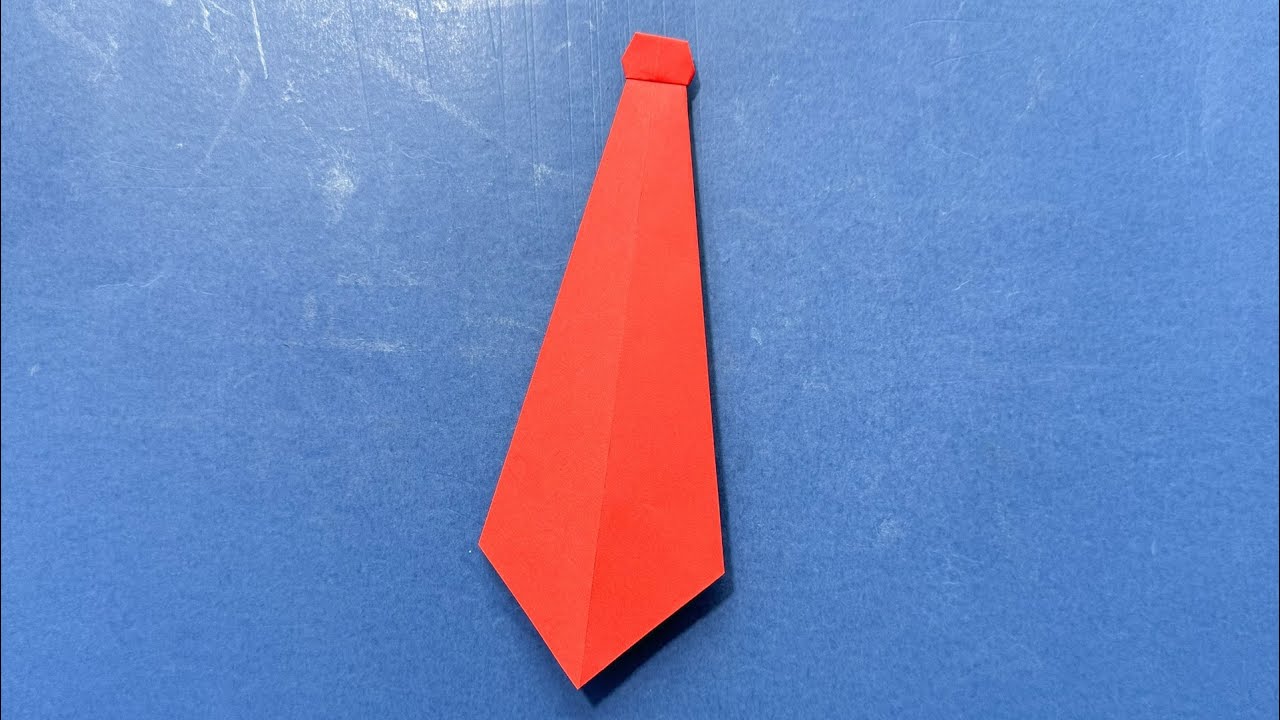 Origami Tie | How to Make a Paper Tie | Origami Clothes - YouTube