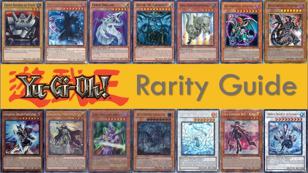 Yu-Gi-Oh! Rarity Guide! - YouTube