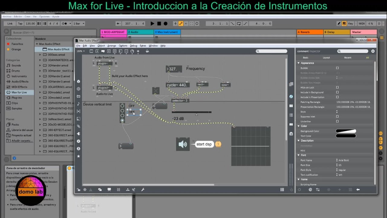 MAX FOR LIVE tutorial español - INTRODUCCIÓN a la creación de ...