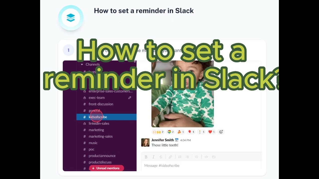 How to set a reminder in Slack? - YouTube