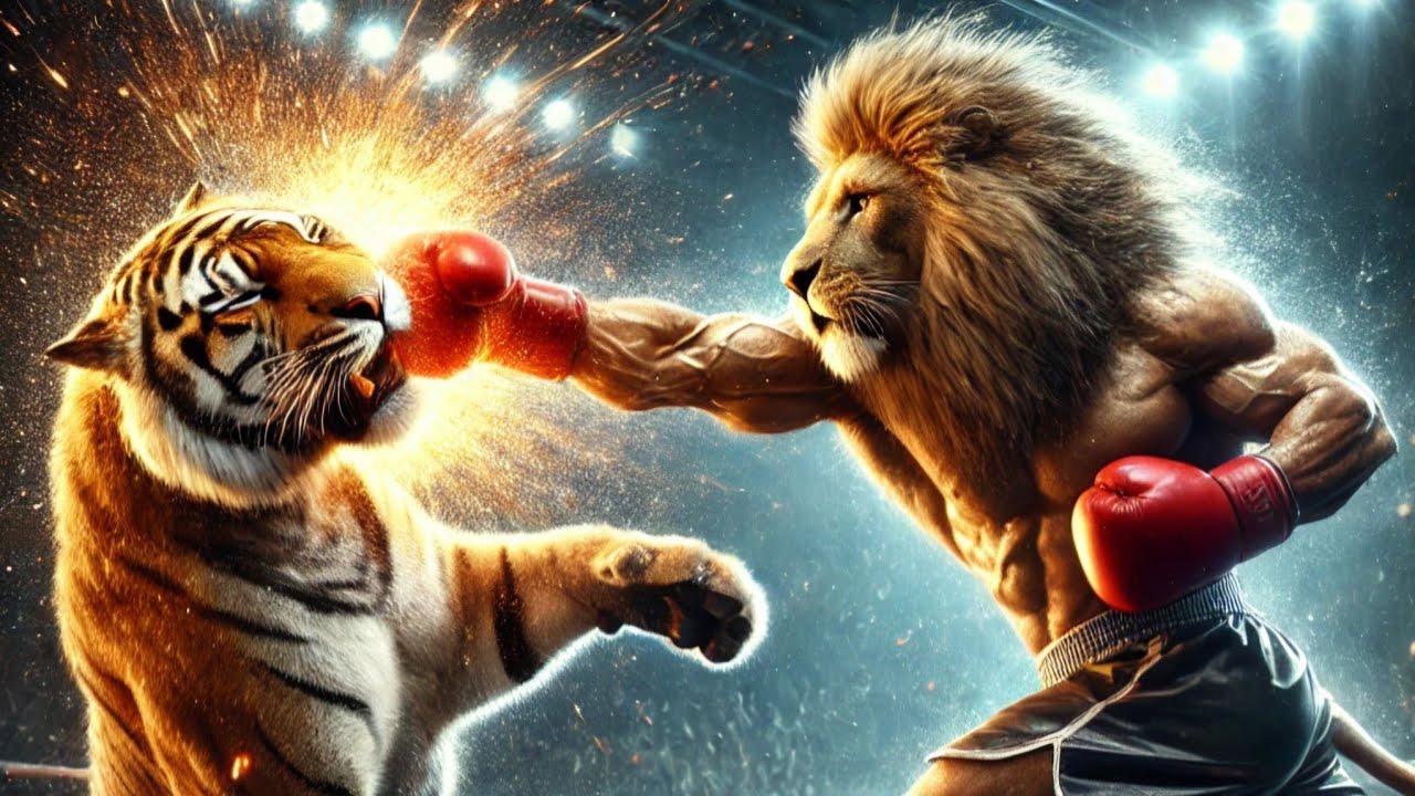 Epic Animal Fight Night! Kickboxing Championship! 🏆🥊 #viralvideo # ...