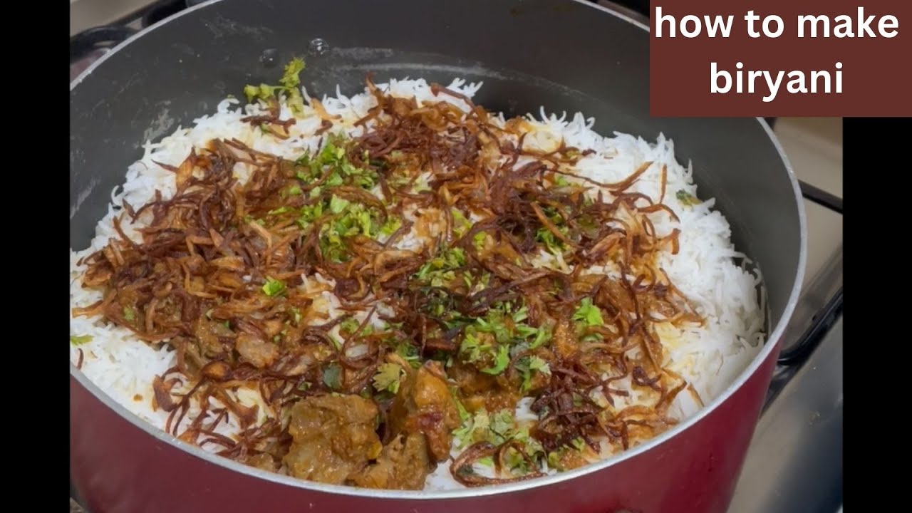 How to make chicken biryani easily - YouTube