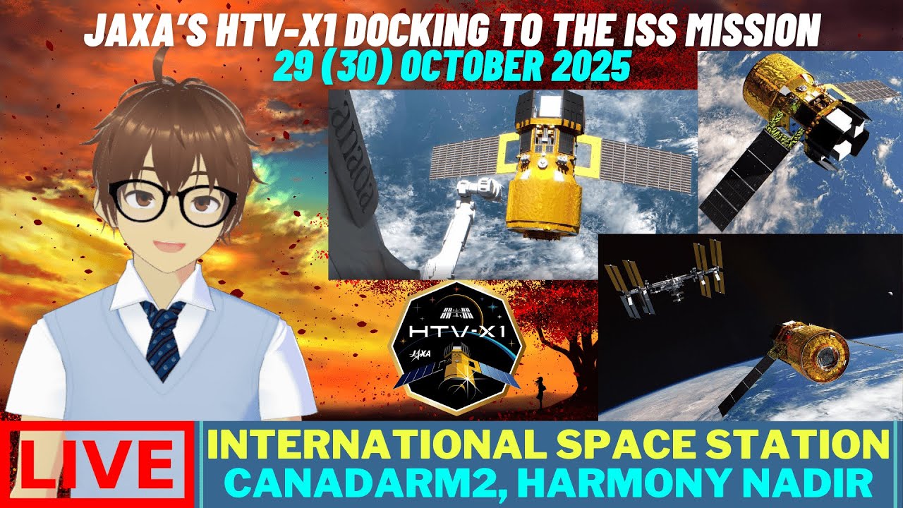[43th live stream] JAXA's HTV-X1 (maiden HTV-X flight!) docking to the ...