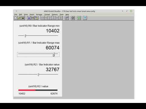 New script properties in HMI Droid Studio 6.7.8.3134 for controlling the range for a Bar ...