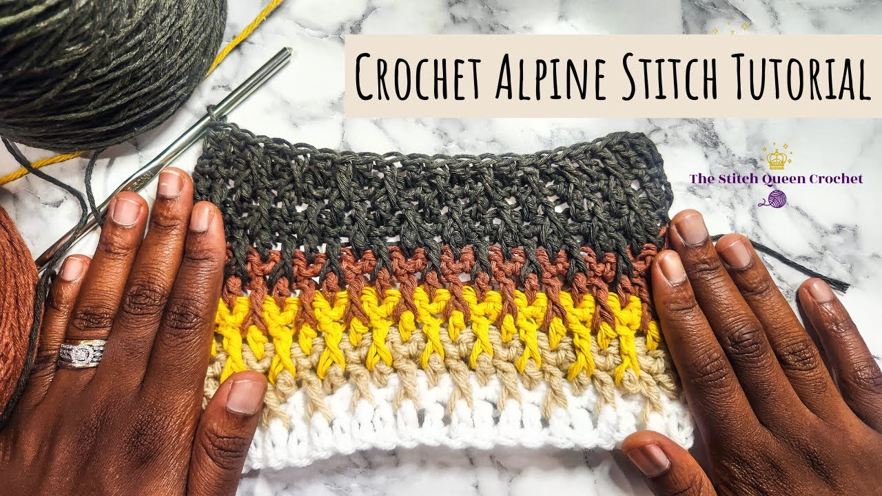 Crochet Alpine Stitch Tutorial - Learn This Beautiful Textured Crochet ...