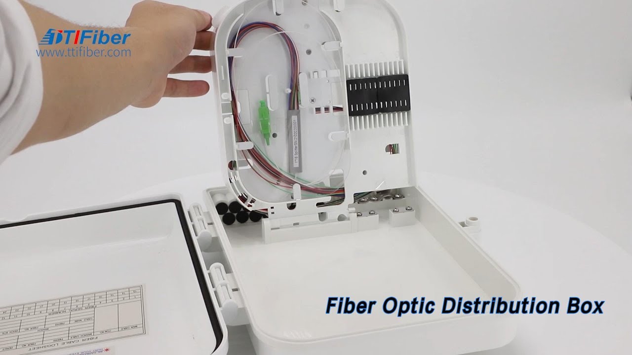 Splitter Fiber Optic Distribution Box 8 Ports Wall / Pole Mounted ...