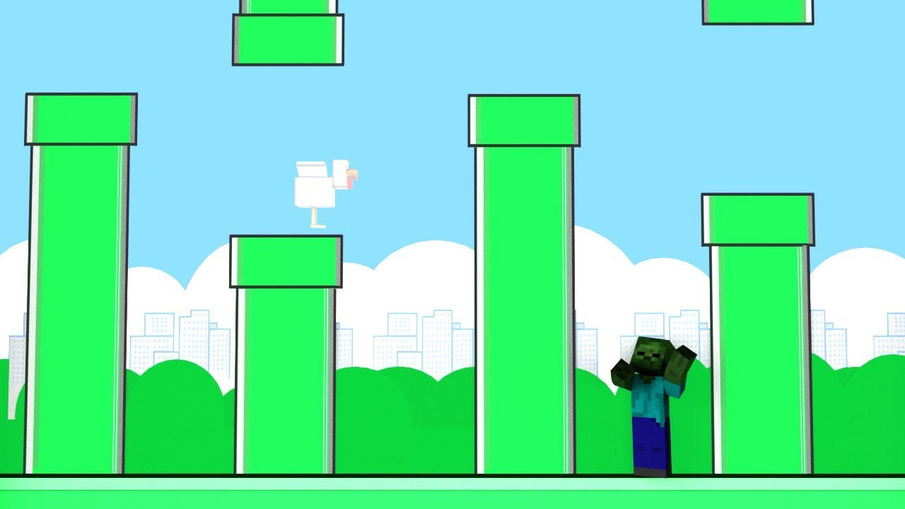 Flappy Bird Rage! Minecraft Fight Animation - YouTube