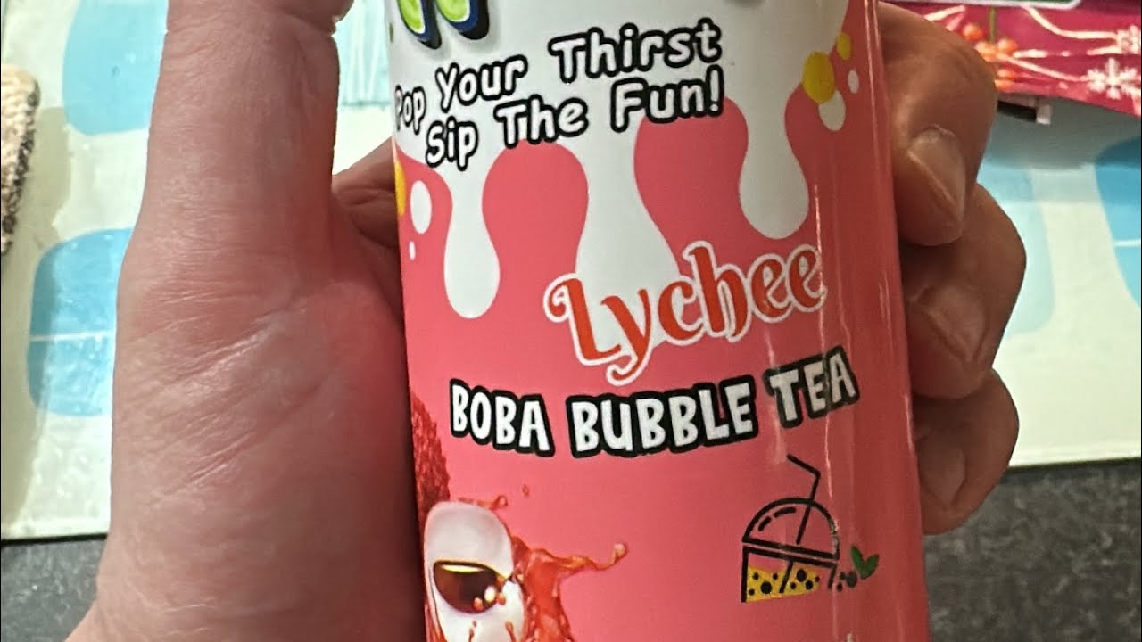 BOBA BUBBLE TEA - LYCHEE (first time trying boba tea) - YouTube