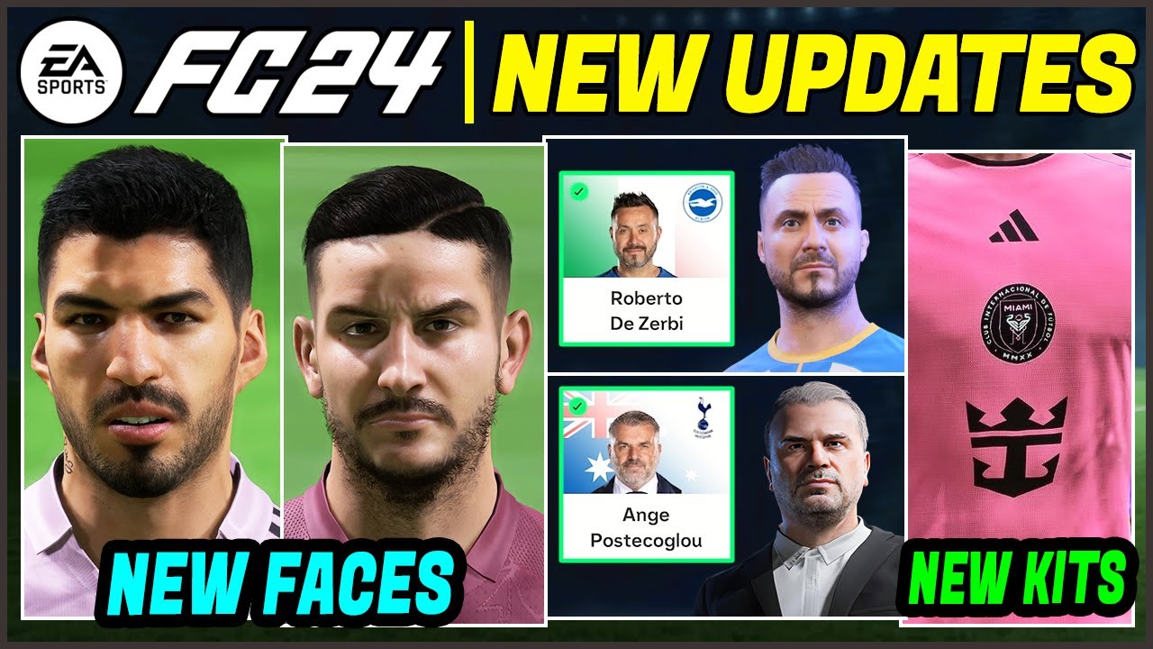 EA SPORTS FC 24 NEWS | NEW CONFIRMED Updates, Real Faces & Career Mode ...