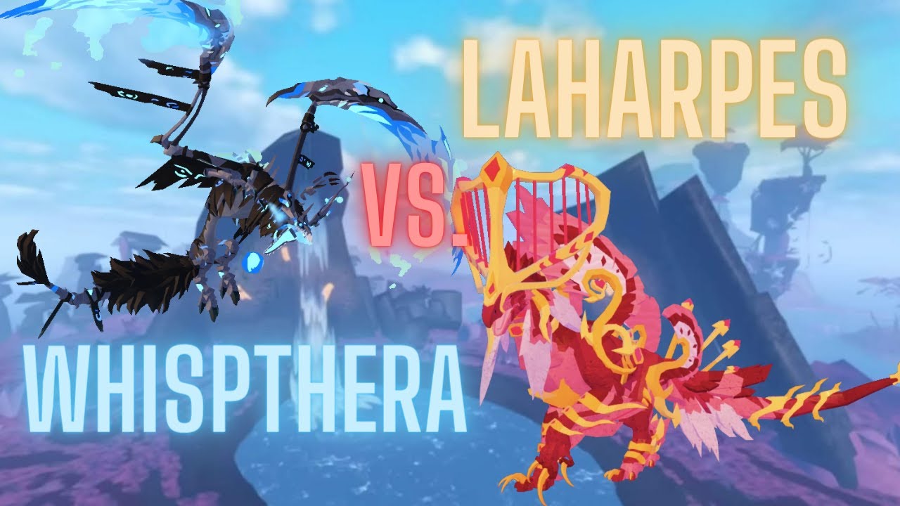 WHISPTHERA VS. LAHARPES (Creatures of Sonaria) - YouTube