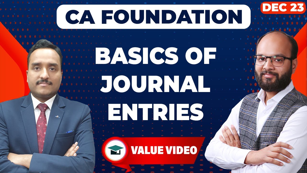 Basics of Journal Entries & Ledger and Trial Balance in One Shot | CA ...