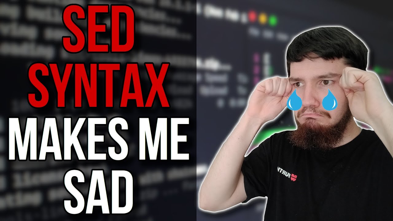 Sad: Bring Sed Into The Future With Space Age Sed - YouTube