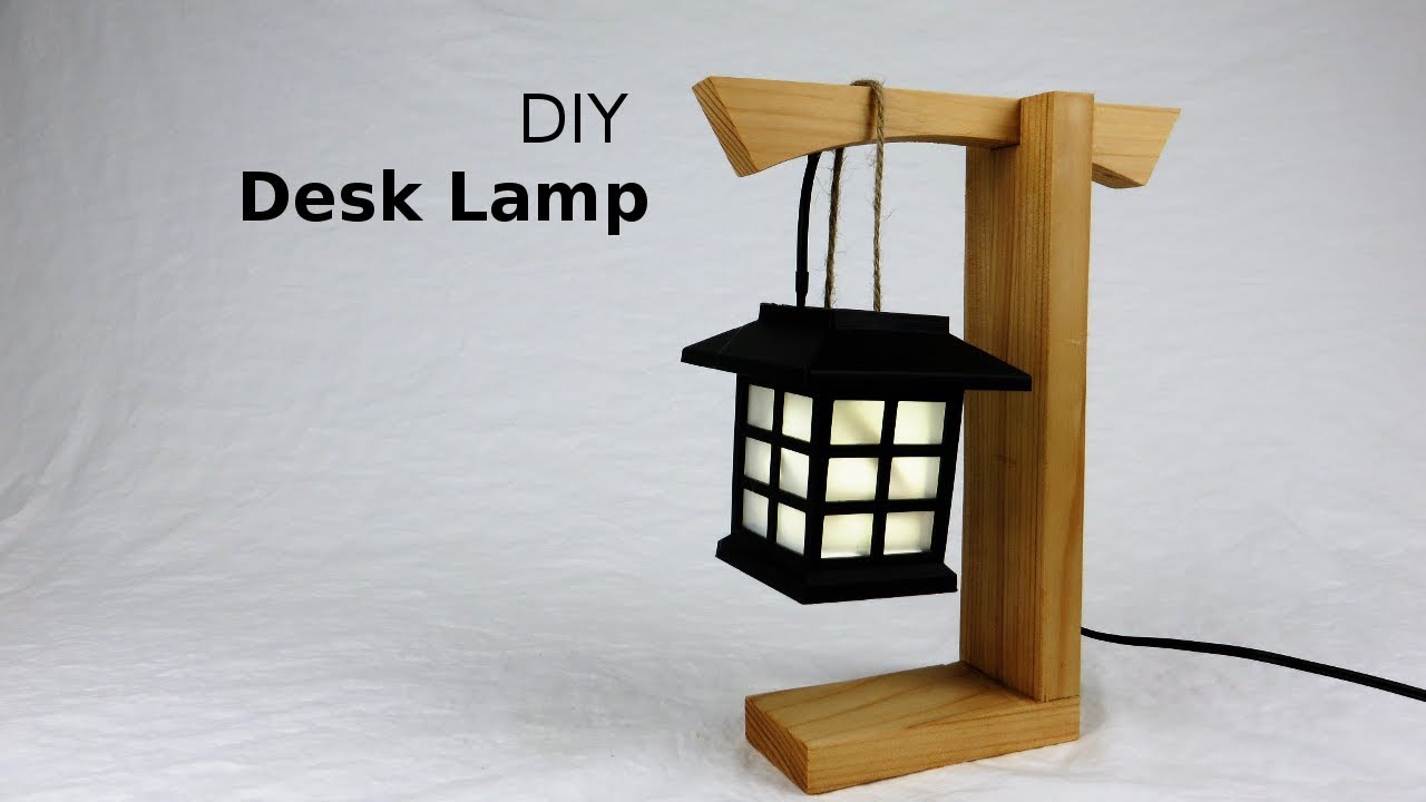 Desk Lamp | A Simple How To DIY Tutorial - YouTube