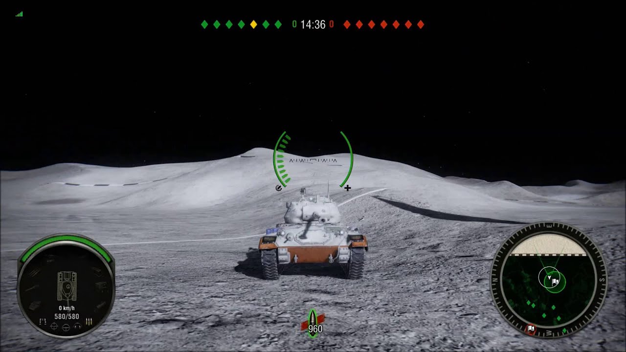 World of Tanks Xbox One Lunar Mode Gameplay 64(M24 Lunar/Space Chaffee ...