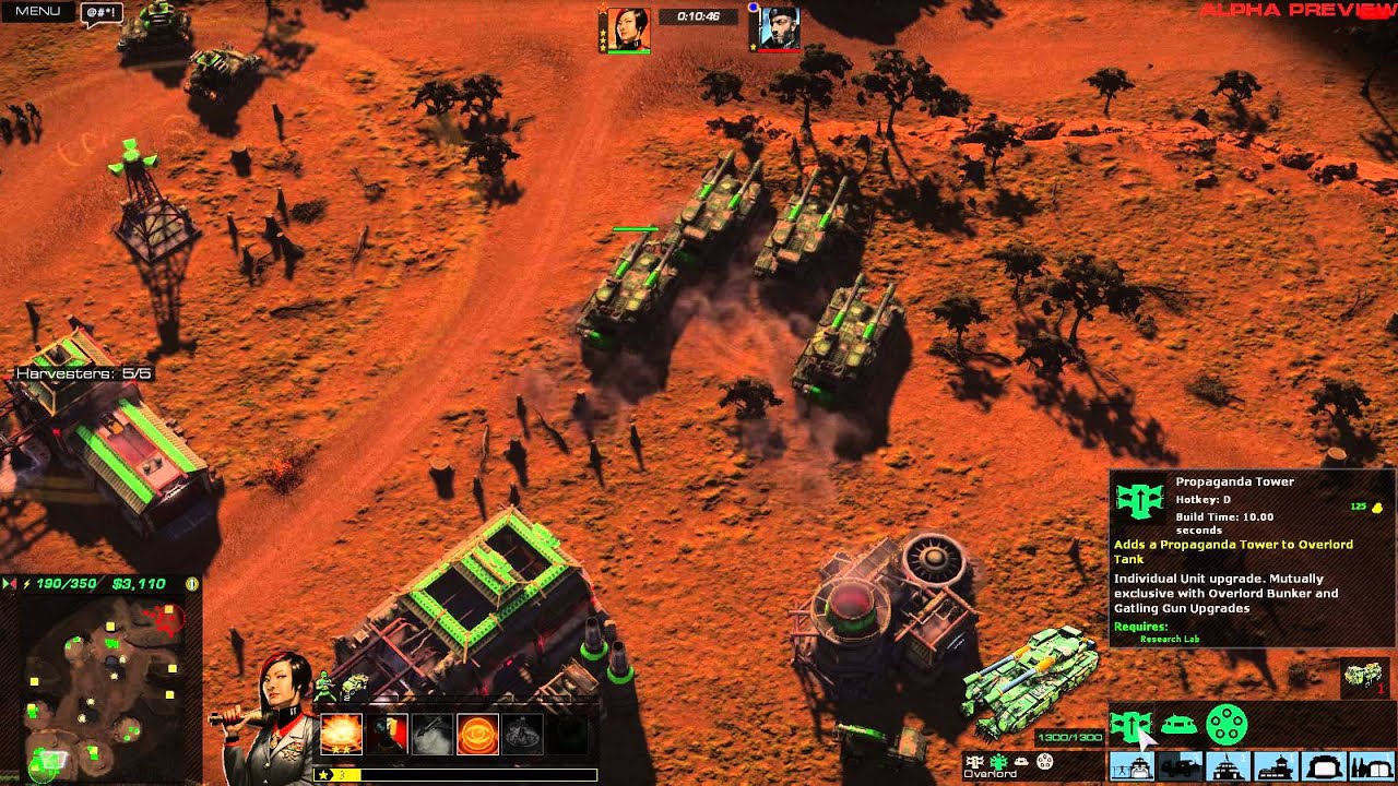 Generals 2: "Red Arrow" General (APA) vs Steath General (EU) AI - YouTube