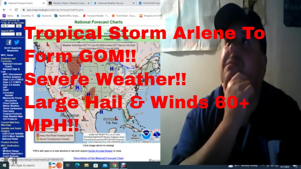 Tropical Storm Arlene To Form Tonight/Friday in GOM! Severe Weather ...