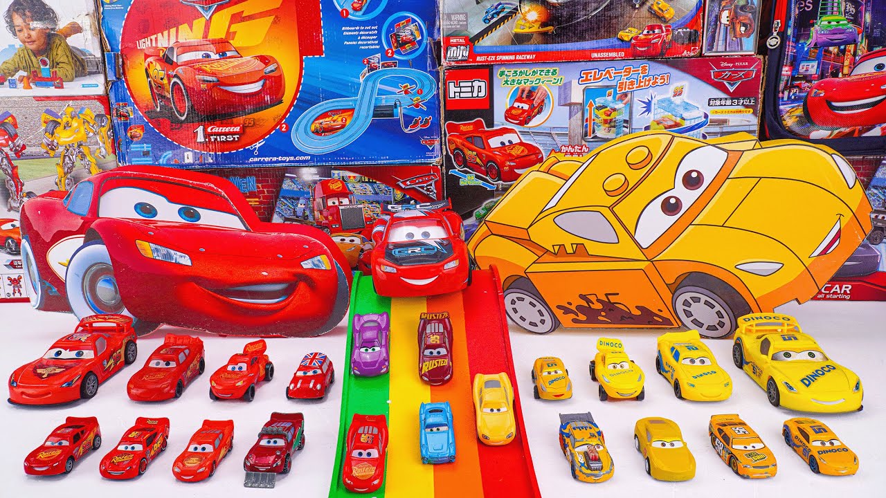 Disney Pixar Cars Unboxing Review | Toy Collection in One Box Over 100 ...