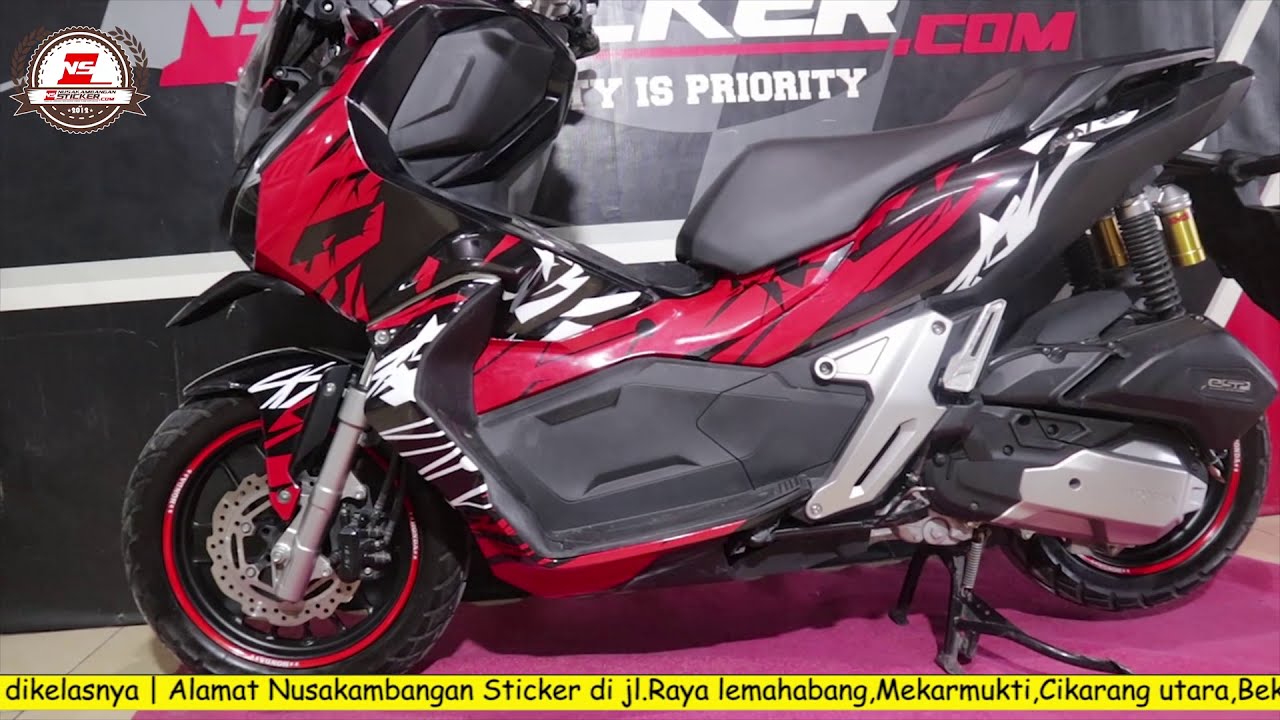 Sticker Honda ADV Merah | Nusakambangan Sticker - YouTube