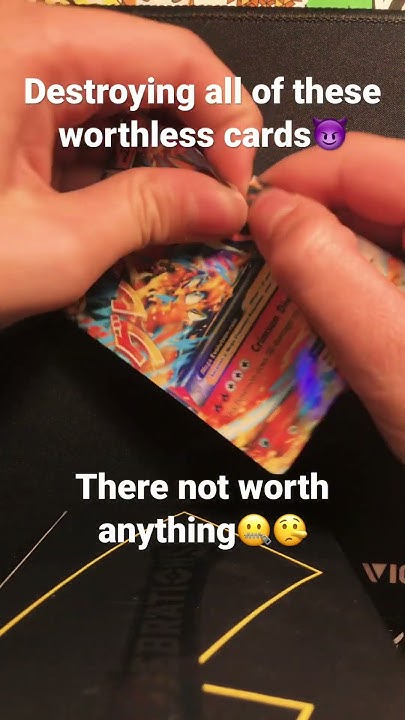 Destroying All Of These Worthless Cards🤥🤐😈 #subscribe #like #comment