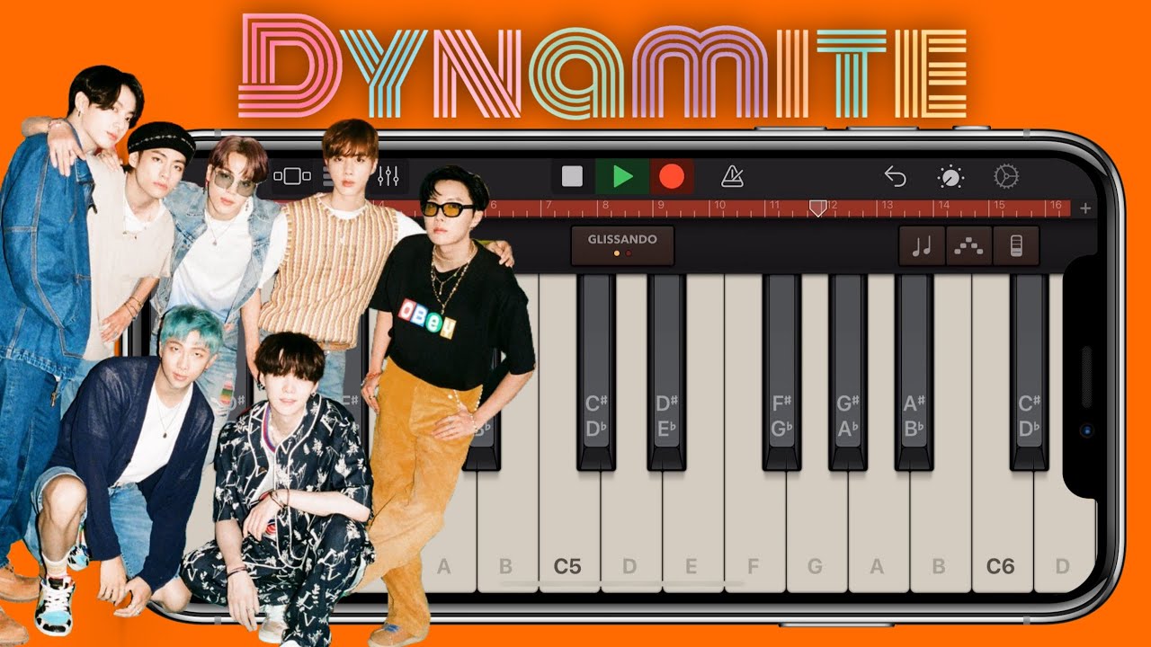 BTS - Dynamite on iPhone (GarageBand) - YouTube