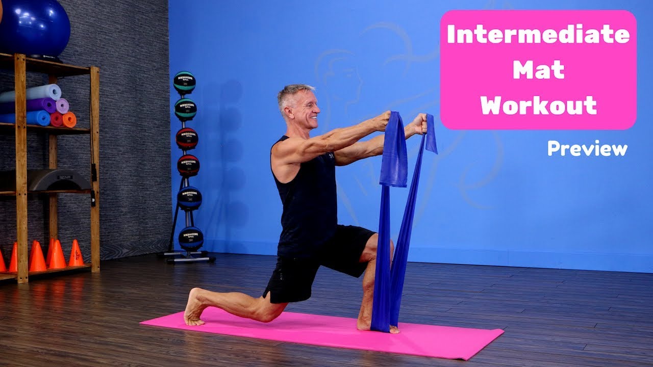 Intermediate Pilates Mat Workout Preview - YouTube