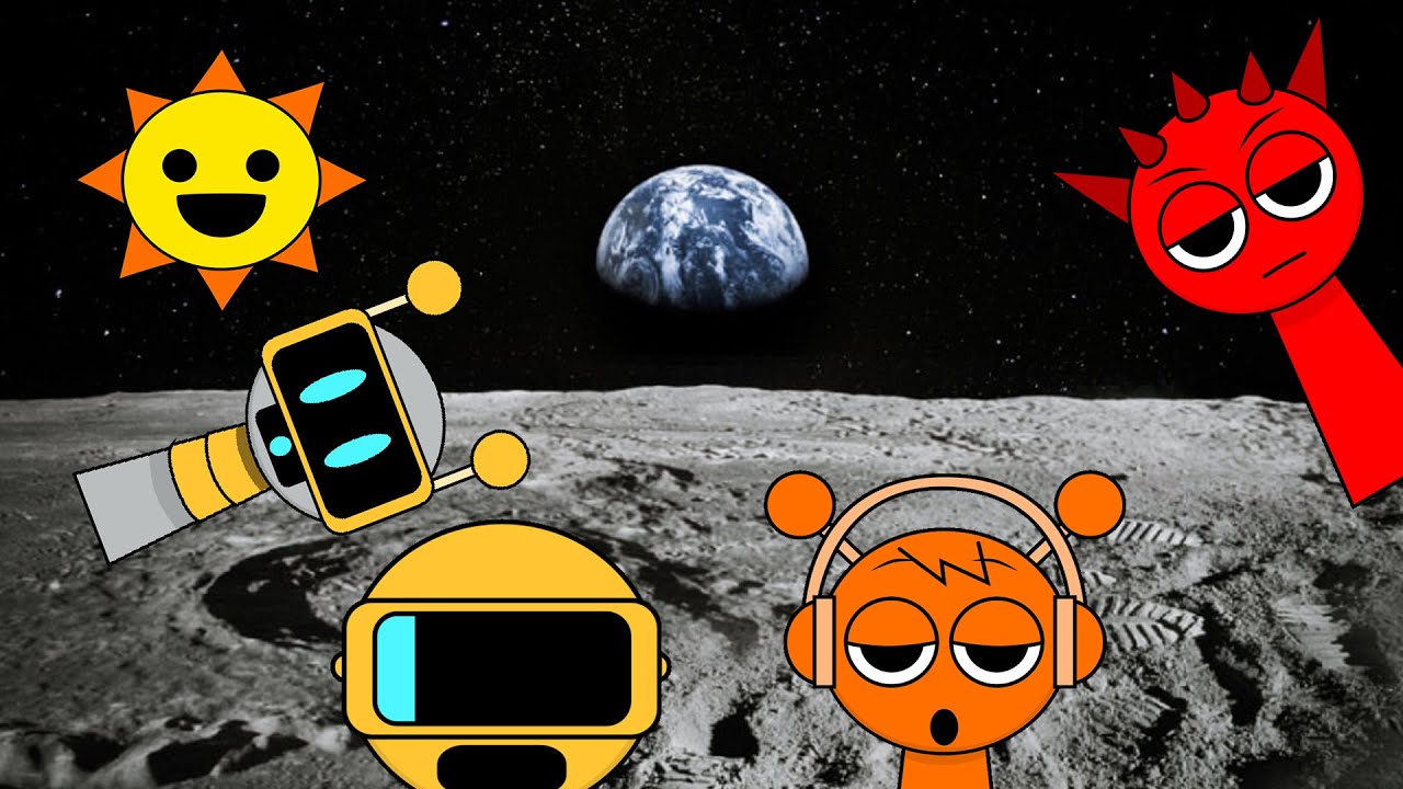 Sprunki but go to the moon Sprunki Moon Dance A Mix All Remix - YouTube