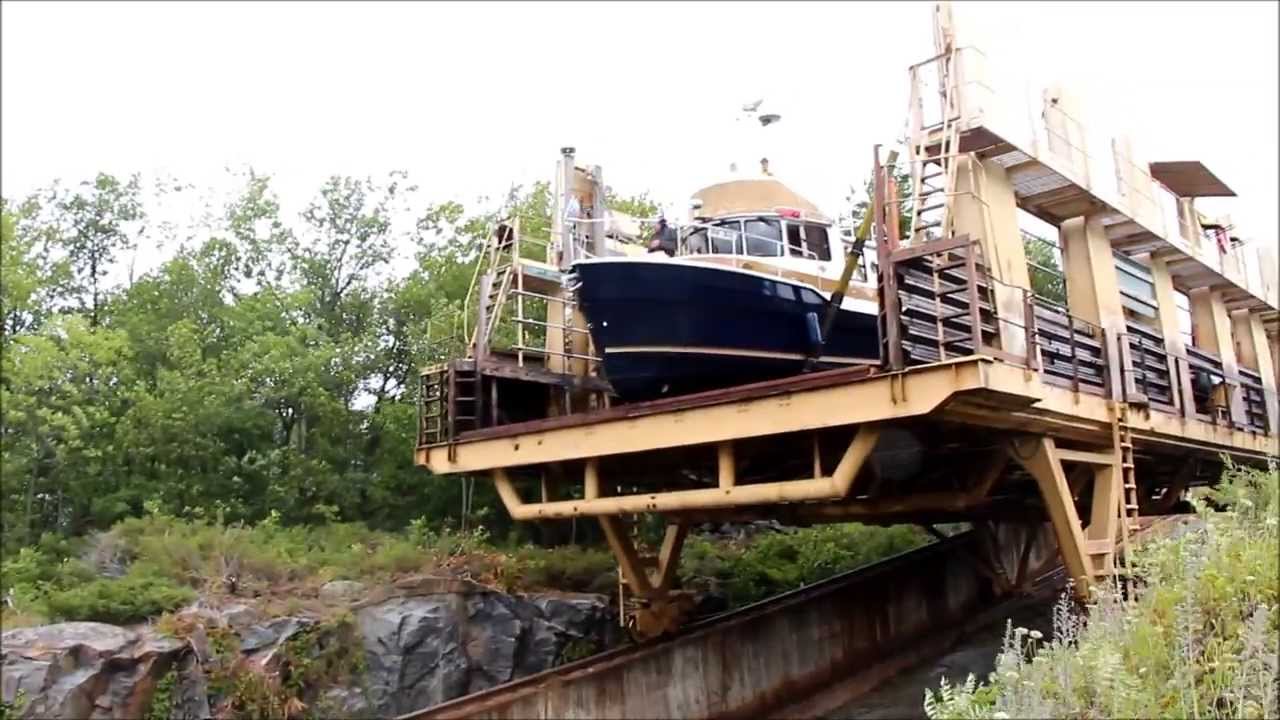 Big Chute Marine Railway - YouTube