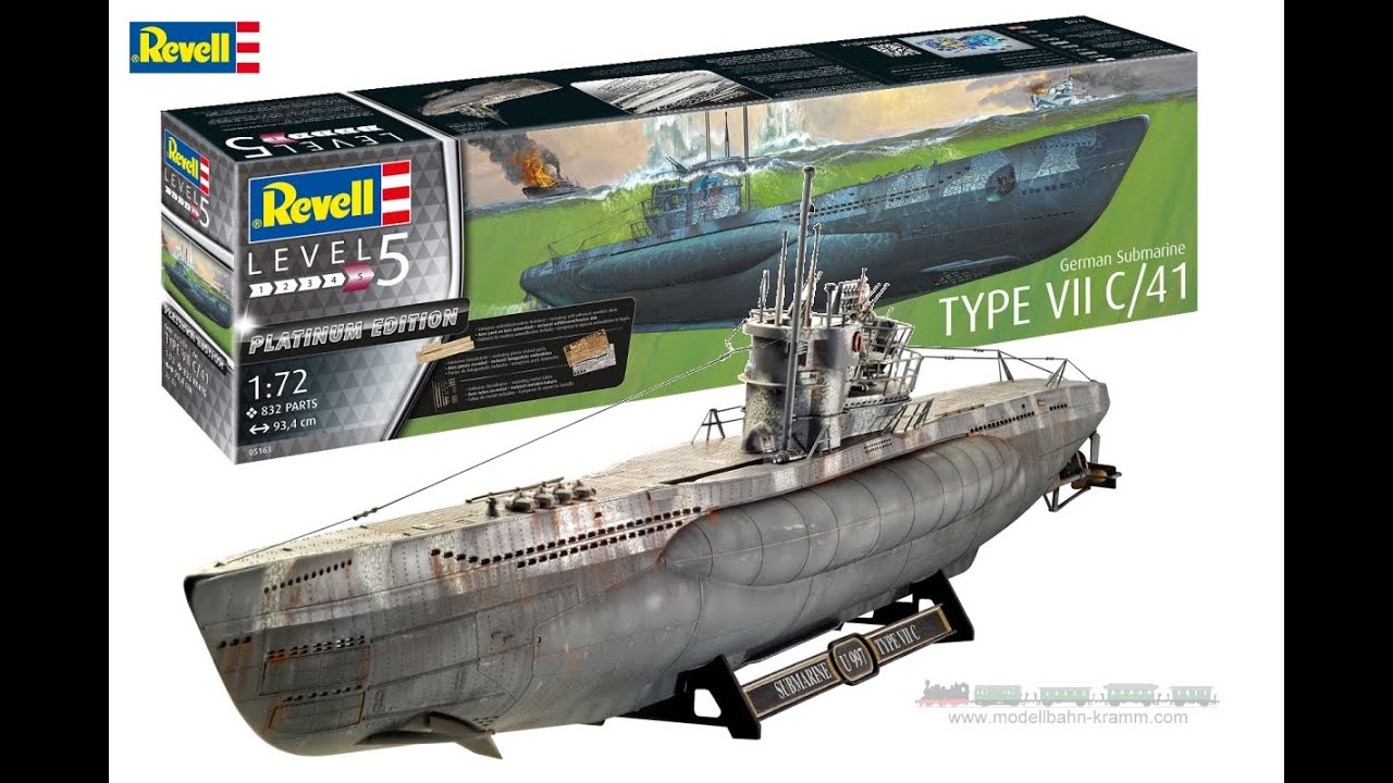 Unboxing Platinum Edition Revell Type VIIC 41 U Boot 172 - YouTube