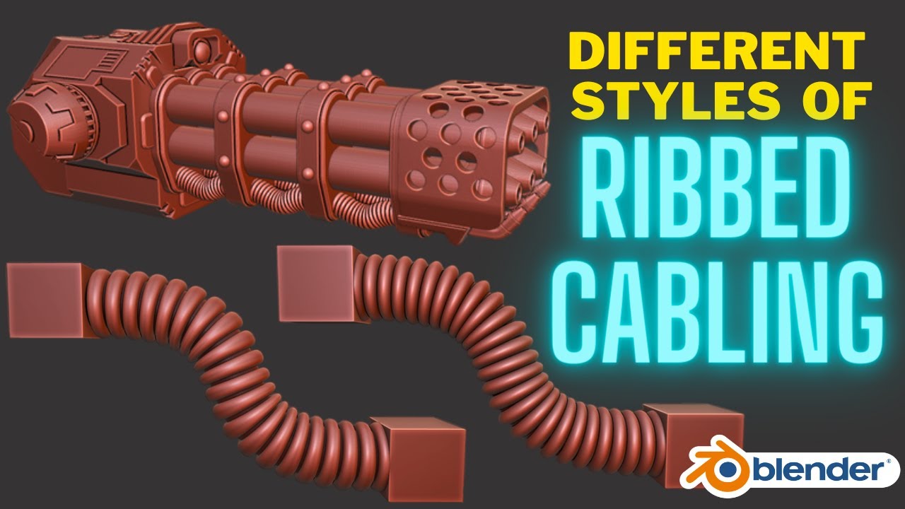 Using curve arrays to create different types of ribbed cables - YouTube