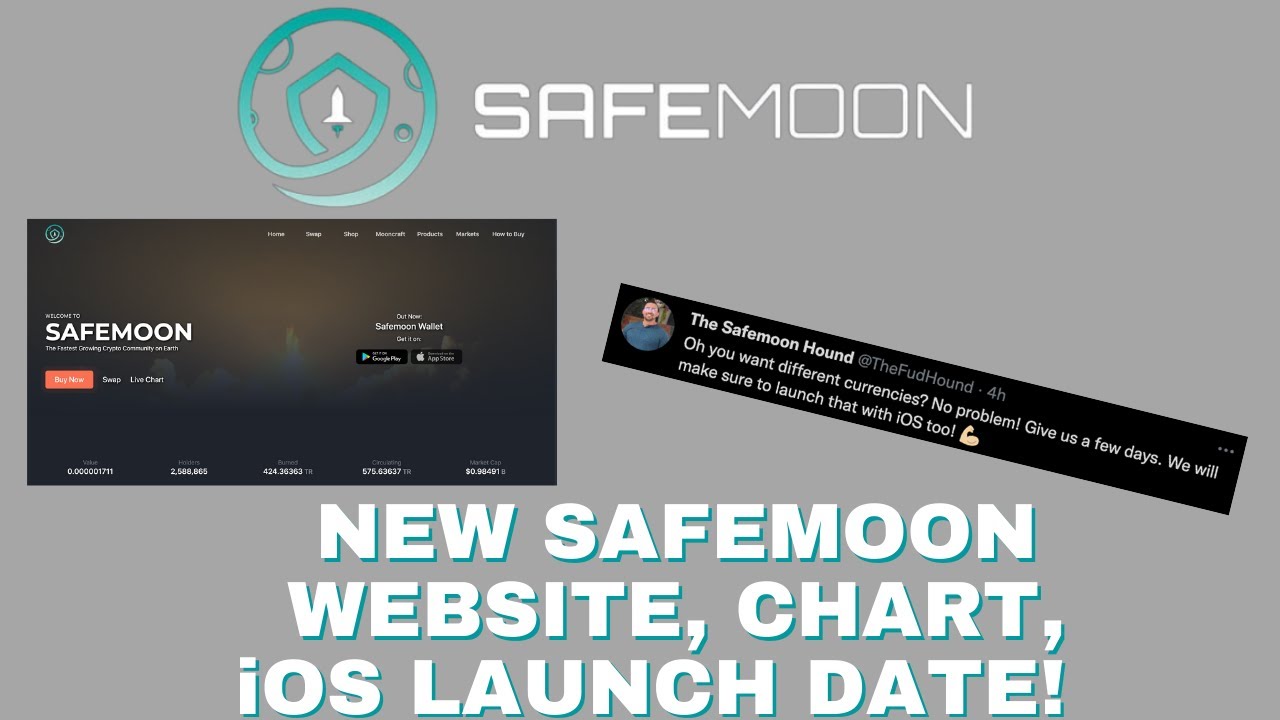 NEW SAFEMOON WEBSITE, LIVE CHART AND POSSIBLE iOS RELEASE DATE ...