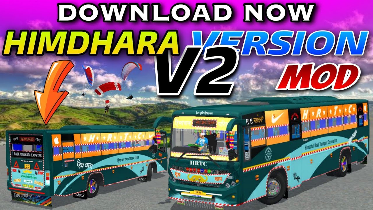 Download Now || Himdhara V2 Version Mod || Bussid || New HRTC Mod ...