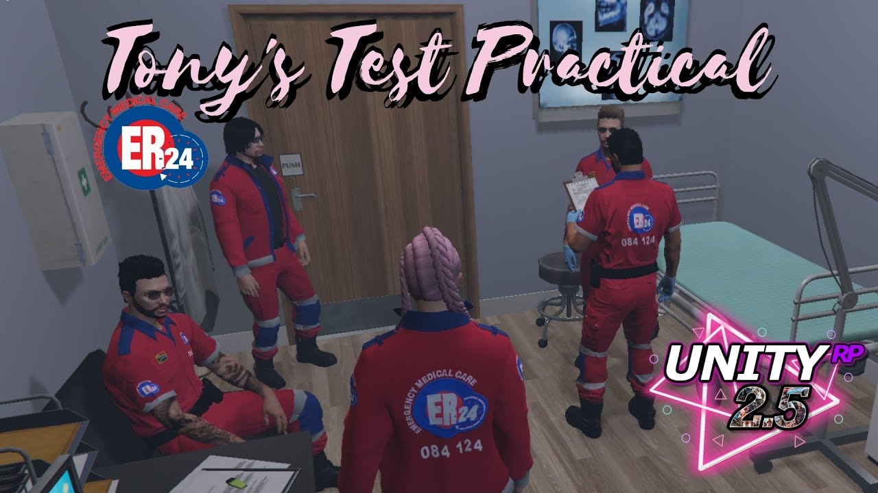 📋TONY'S TEST FOR NURSING LICENSE | GTA V RolePlay FiveM | Unity RP ZA 2 ...