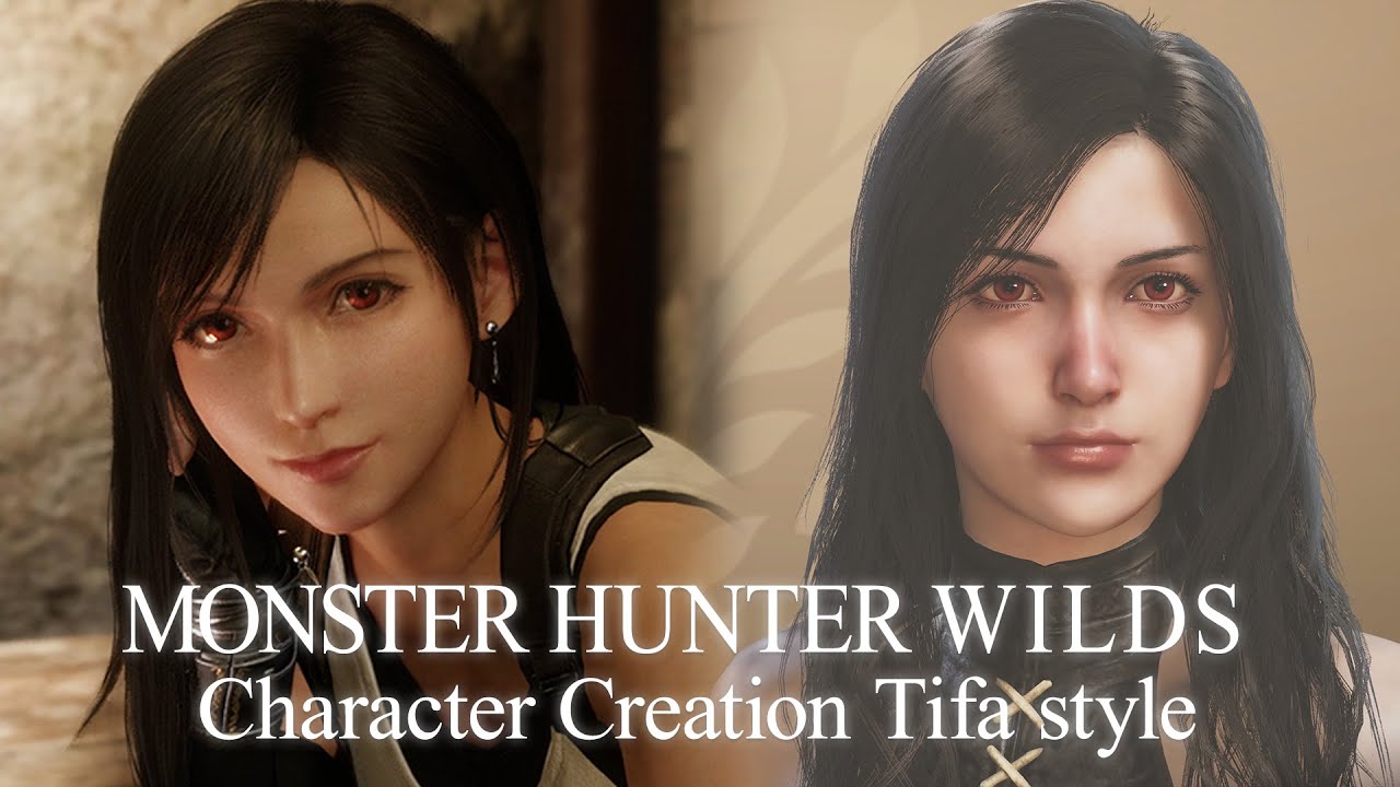 モンスターハンターワイルズ～ティファ風キャラクリ～MHWs Character creation Tifa style - YouTube