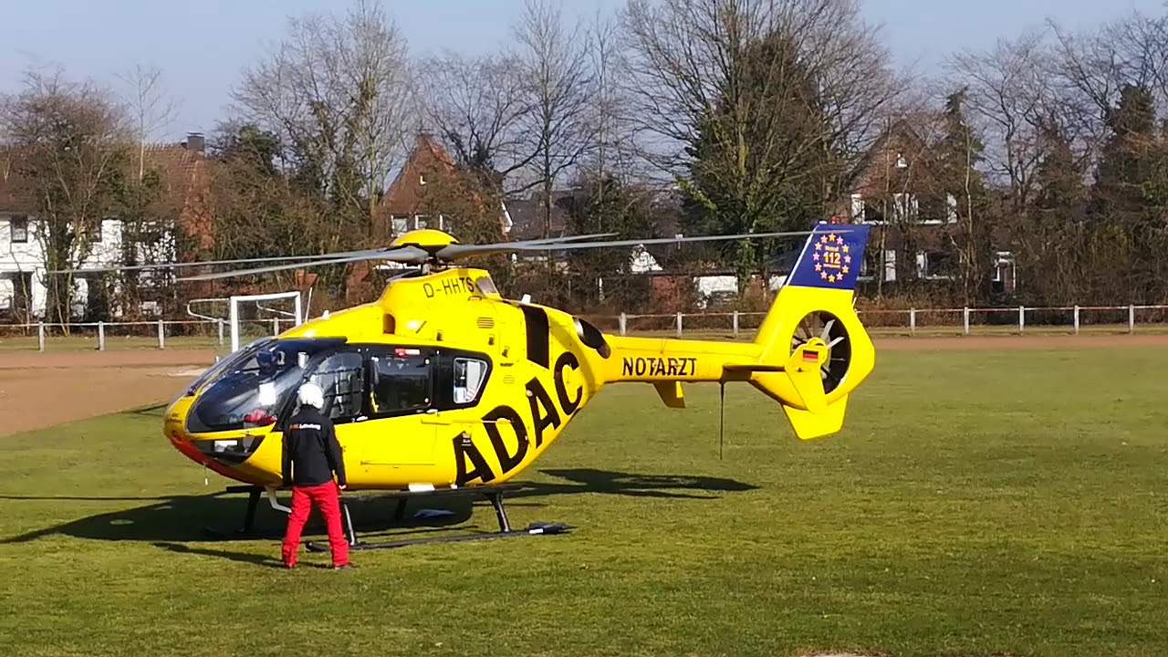 ADAC Hubschrauber beim Start - YouTube