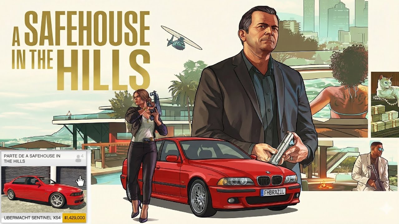 GTA V | DLC A SAFEHOUSE IN THE HILLS | UBERMACHT SENTINEL XS4 | XBOX ...
