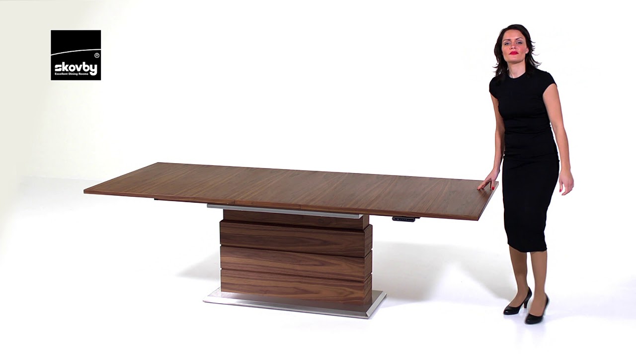 Skovby SM30 High-rise Dining Table - 8 to 12 Seater Extending - YouTube