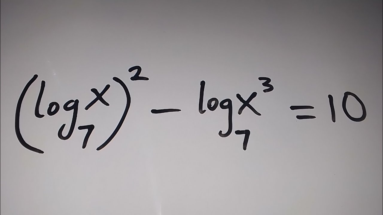 A Wonderful Logarithmic Equation | You Should Know This Trick!! - YouTube