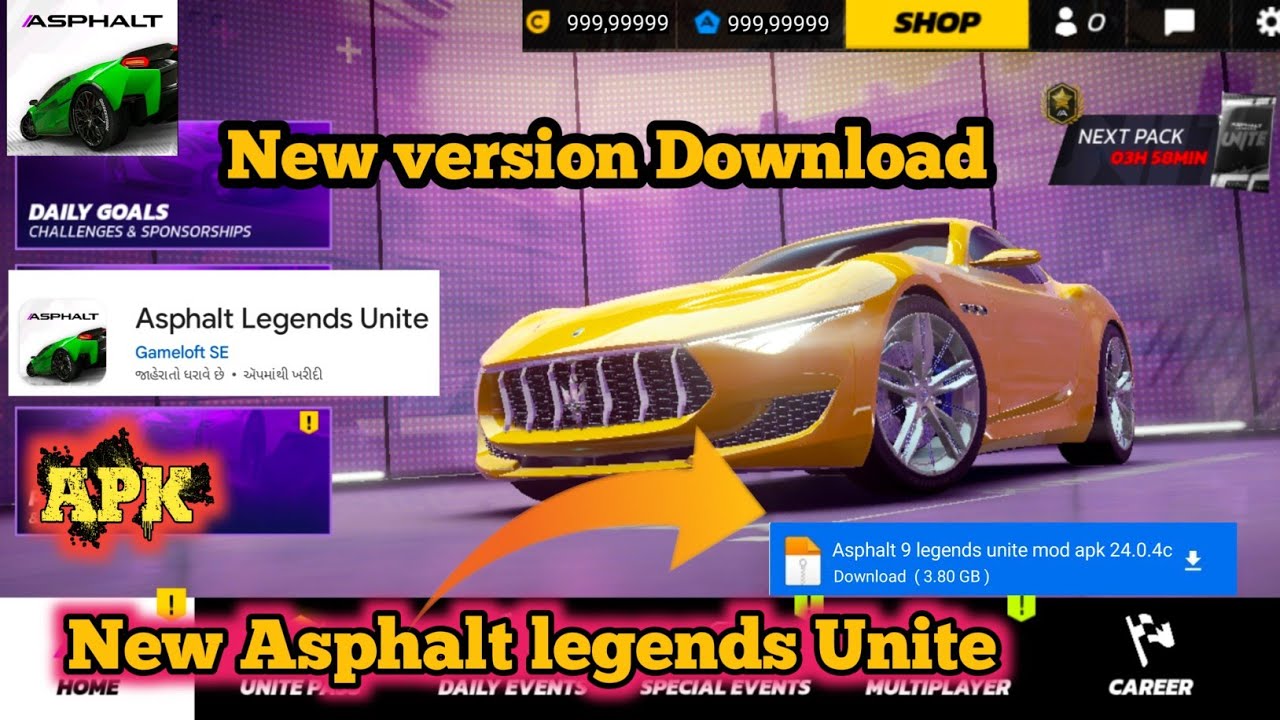 Asphalt 9 legends unite New mod maps games app free Download #games # ...