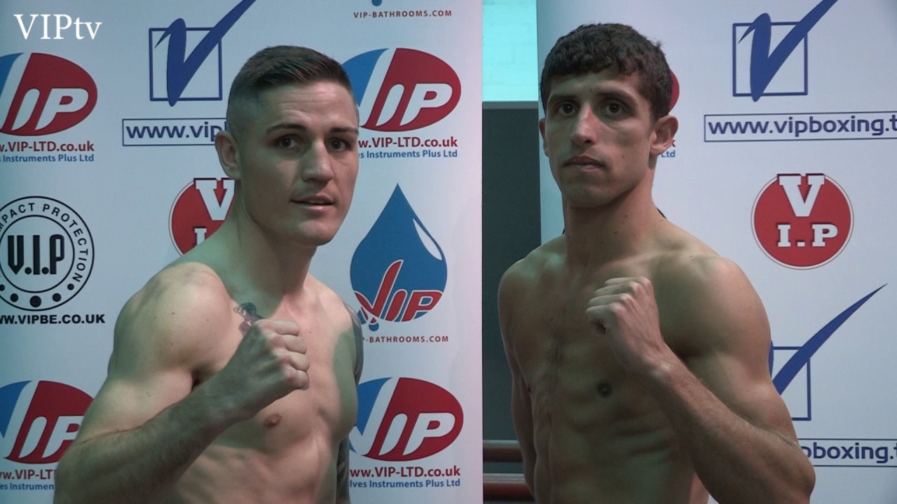 Ben Wager v Ryan Mulcahy weight in C/A Super Lightweight Title. - YouTube
