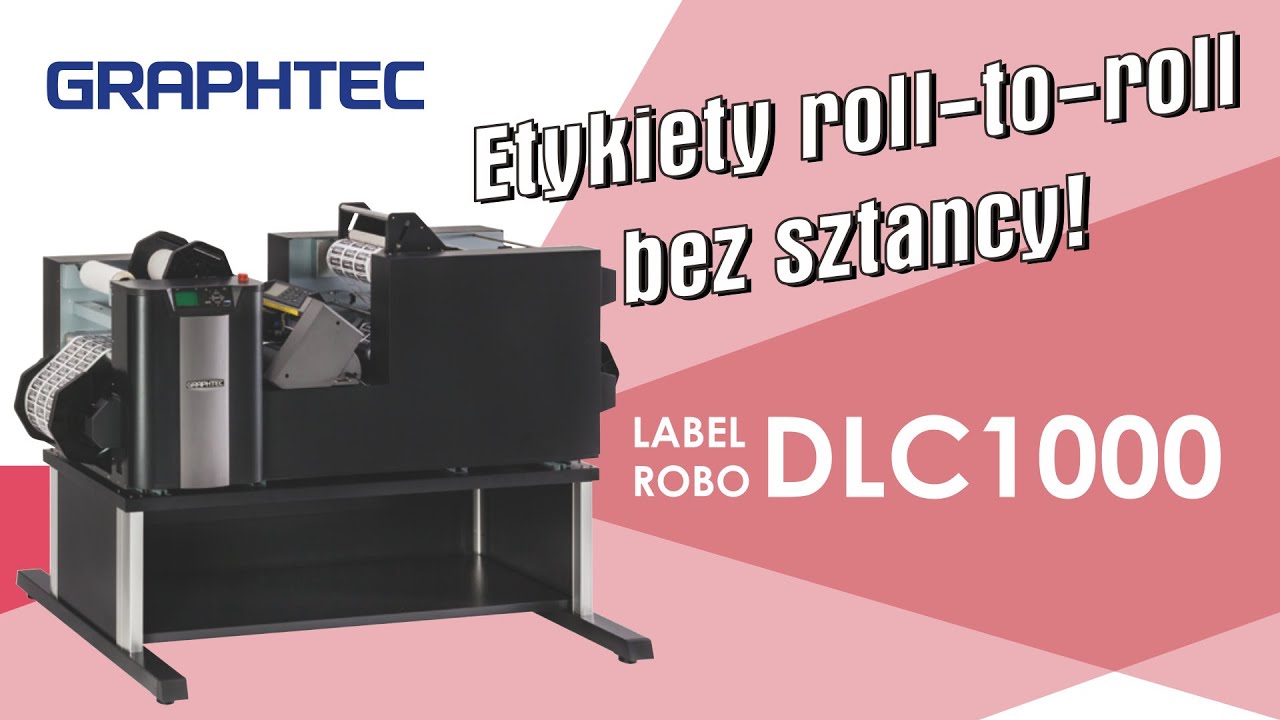 Wytwarzanie etykiet bez sztancowania z Graphtec Label Robo DLC1000 - YouTube