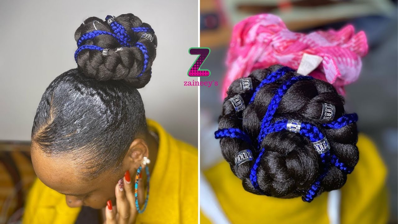 How to Make Gel Braided Bun : Quick and Easy Jumbo Braided Bun Tutorial ...